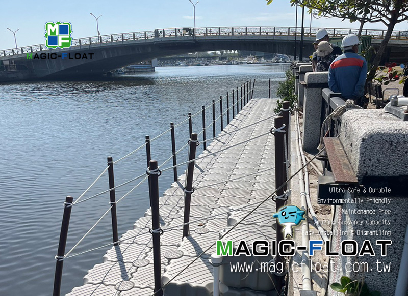 FP-062 Floating Platform for Bridge Maintenance in Tainan – MAGIC-FLOAT ...
